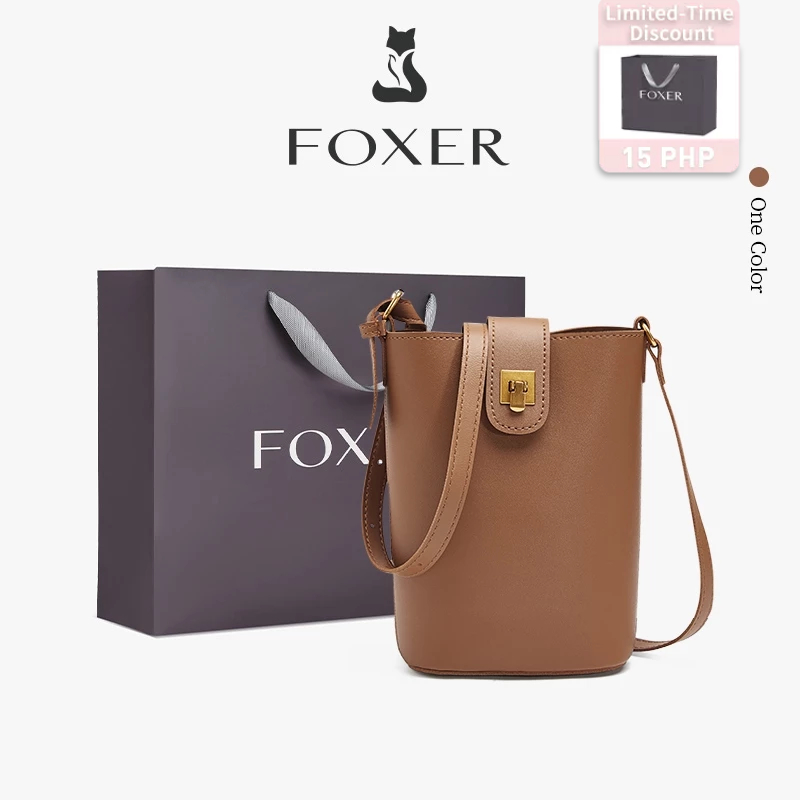 FOXER Fashion Women's Crossbody Bag Leather Satchel Crossbody Bag ...