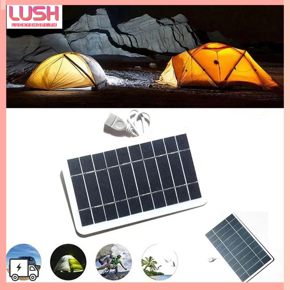 [LUSH] 5V 5W Portable Solar Panel with USB Safe Charging Stabilizer ...