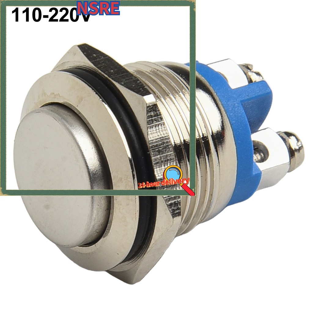 【NSRE Fast】Waterproof IP66 16mm Metal Push Button Momentary On Off ...