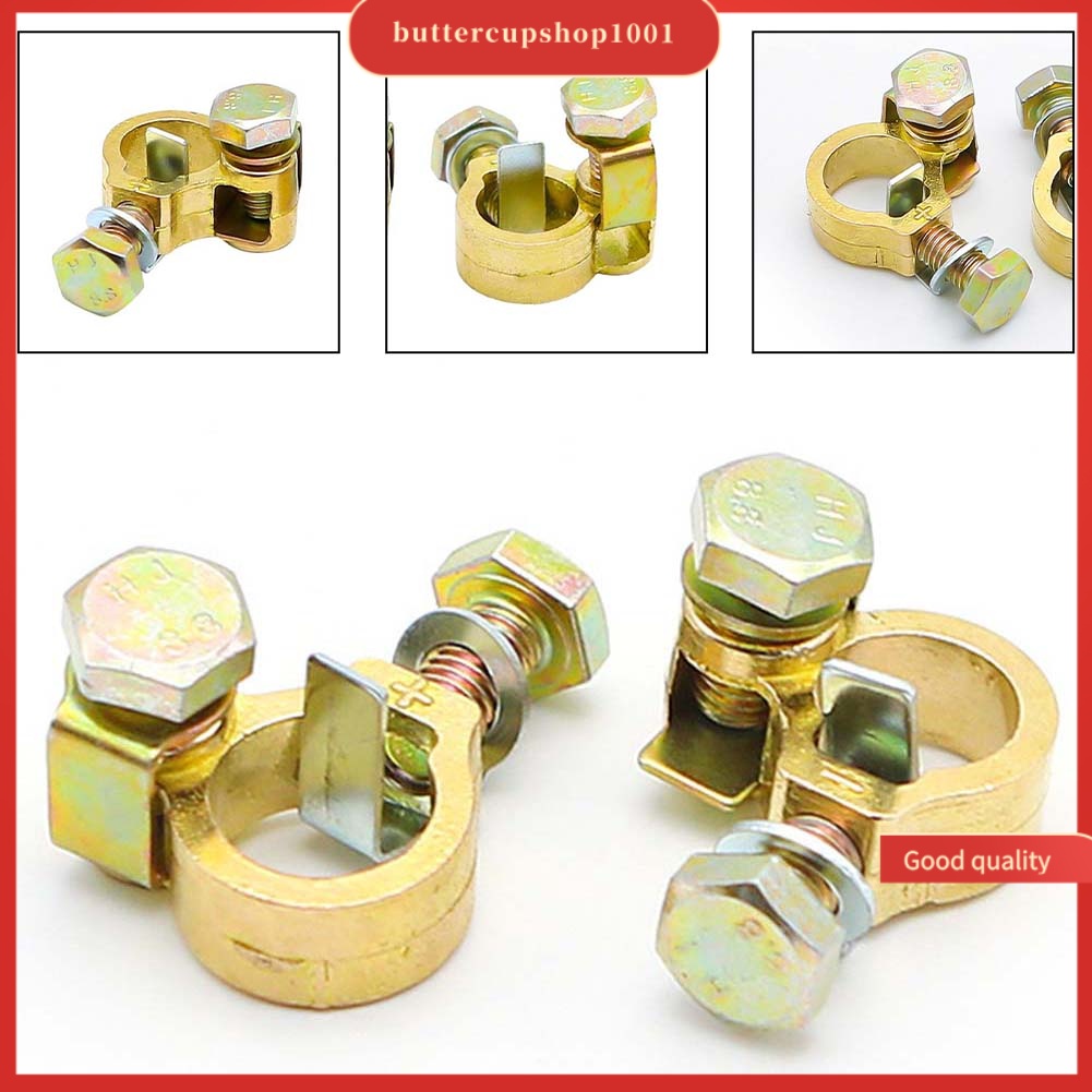 BUOP ️ 2PCS Multifunctional Battery Clip Pure Copper Battery Connector ...
