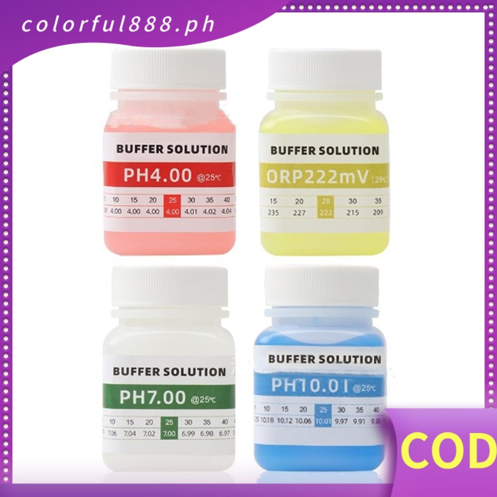[CFU]50ML PH Meter Standard Solution Calibration 4.00/7.00/10.01/222mV ...