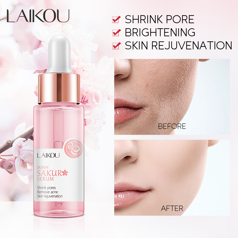 LAIKOU Japan Sakura Serum Remove Wrinkles Spots Cherry Blossoms Facial ...