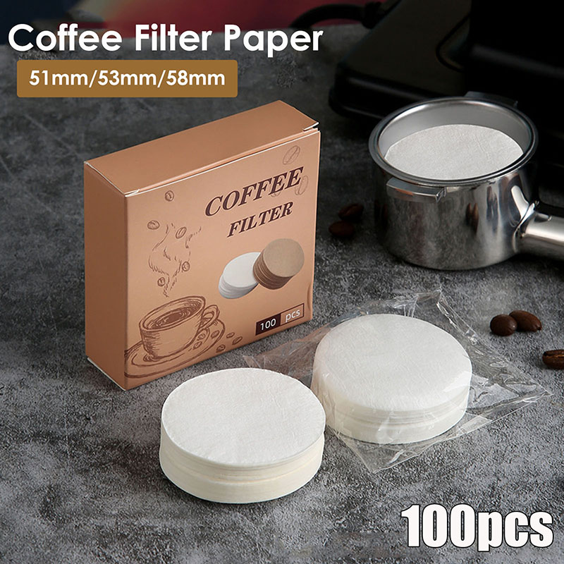 100pcs Coffee Filter Paper Home Handle Special Powder Bowl Filter Paper ...
