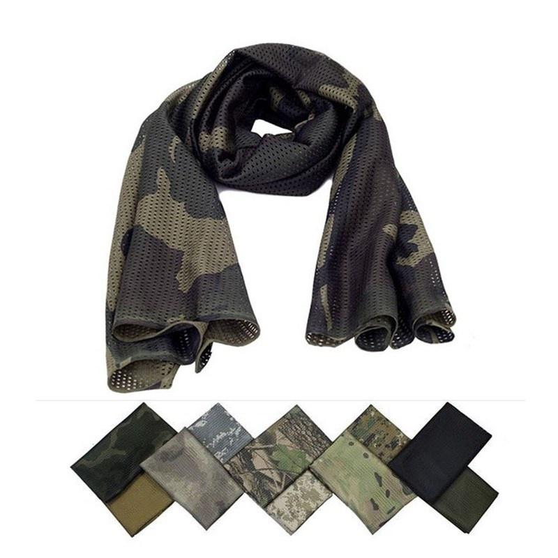 Military Tactical Camouflage Scarf for Men Women Mesh Square Breathable ...