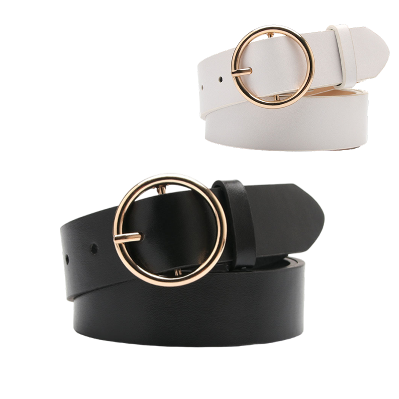 Women's/Men's Versatile Round Buckle Belt | Shopee Philippines