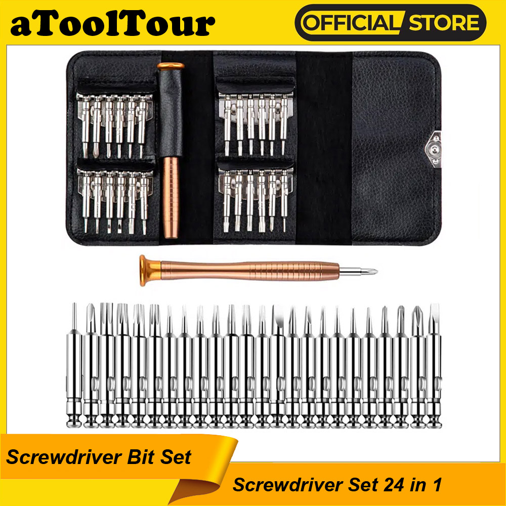Professional Precision Screwdriver Bit Set 24-In-1 Magnetic Kit For ...