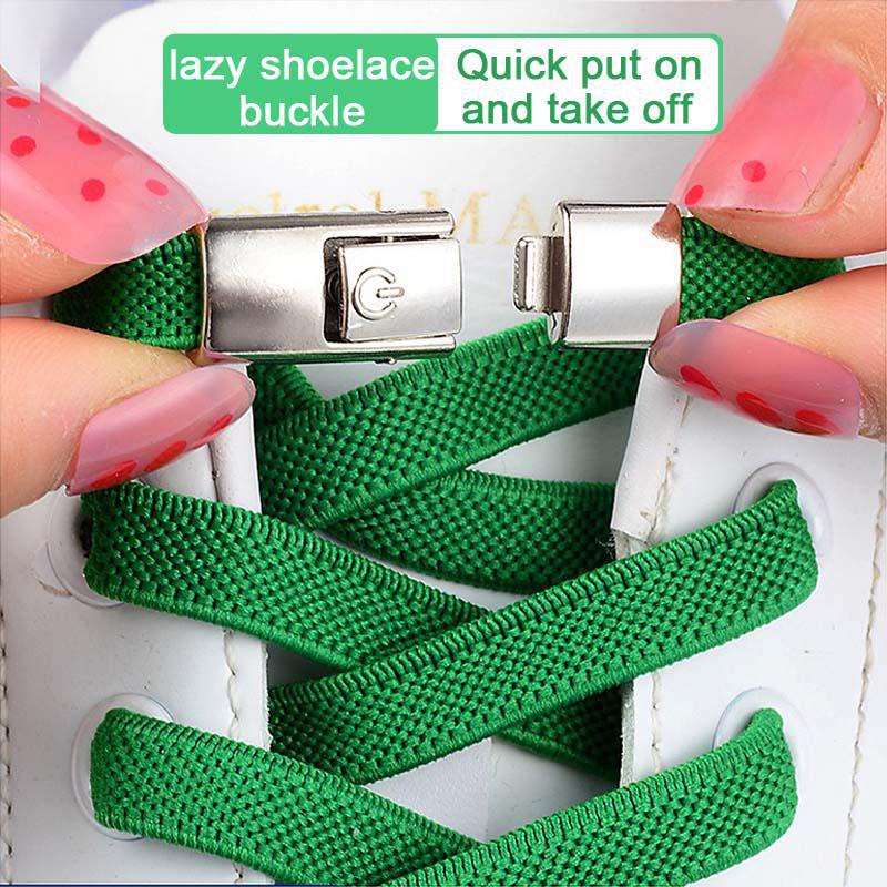 Compression Lock Laces Laceless Elastic Laces Sneakers Widened Flat ...