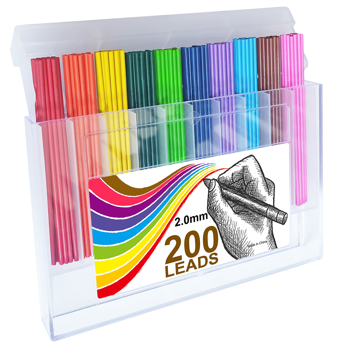 200pcs/box Colored Lead Pencils 2.0 mm Mechanical Pencil Lead 10 Unique ... 200pcs/box Colored Lead Pencils 2.0 mm Mechanical Pencil Lead 10 Unique ...