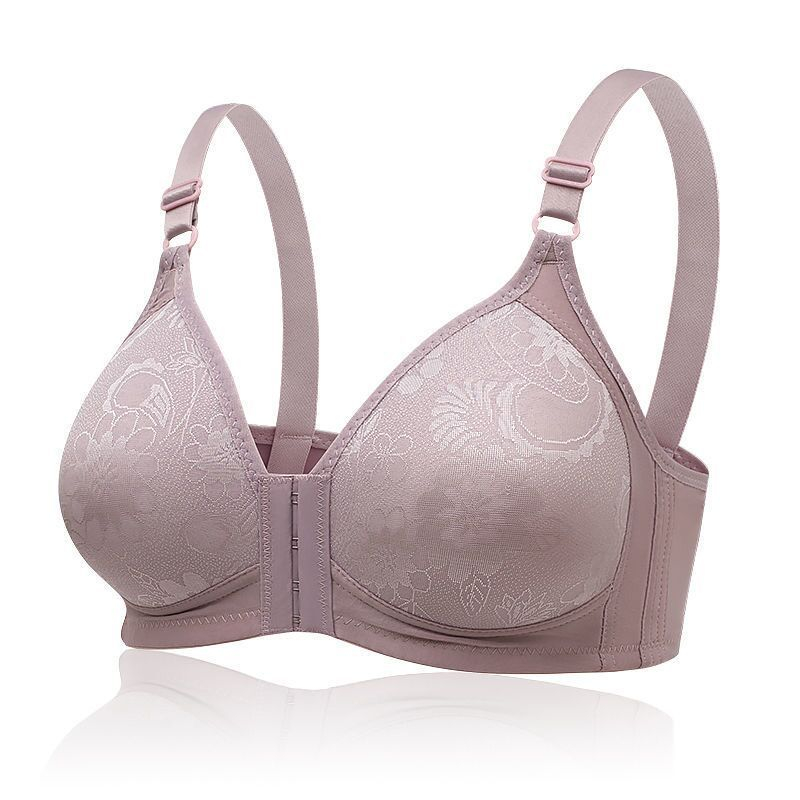 Front-Closure Push Up Bra - Seamless Wireless for Women (36B-44C, 5 ...