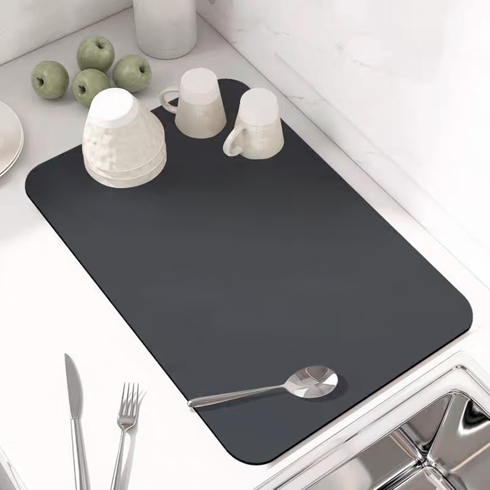 Absorbent Mats Pads Coffee Dish Large Kitchen Absorbent Draining Mat ...
