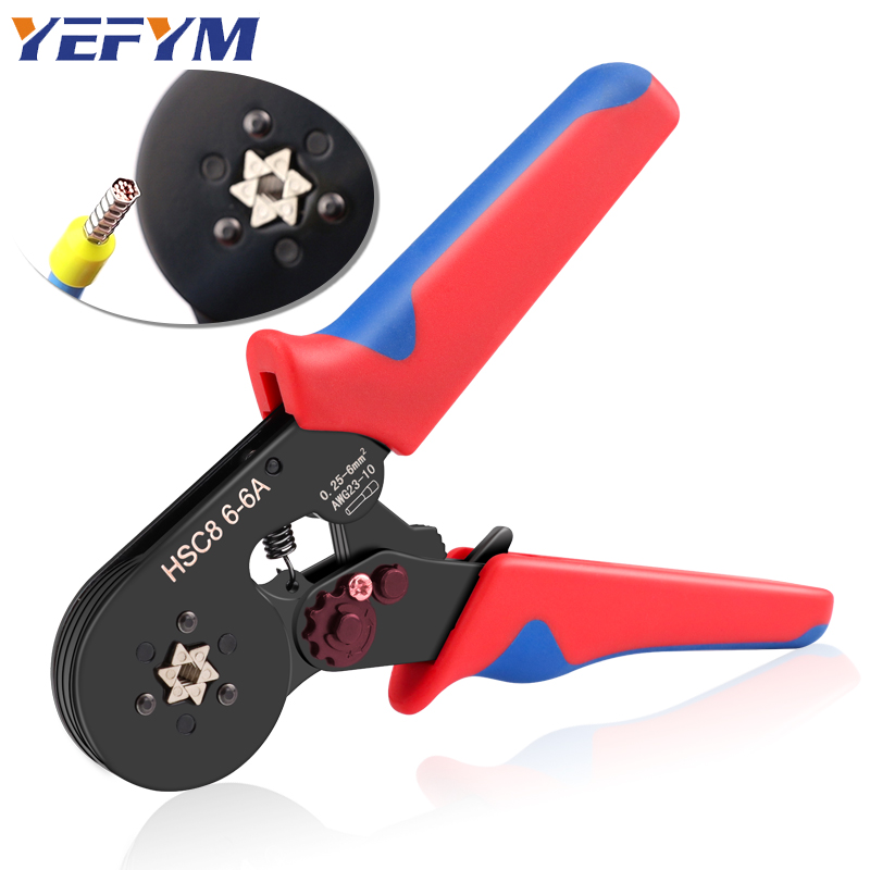 Ferrule Crimping Tool,Self-Adjusting Hexagonal Wire Crimper Plier for ...