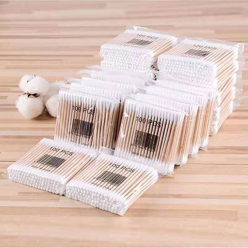 Portable Double-Ended Cotton Swabs 100 Pieces Value Set | Shopee ...