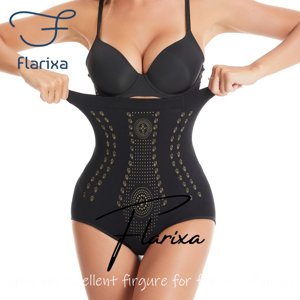 Flarixa Body Shaper Tummy Girdle Panties Elastic High Waist Girdle for Tummy Control | Shopee ...