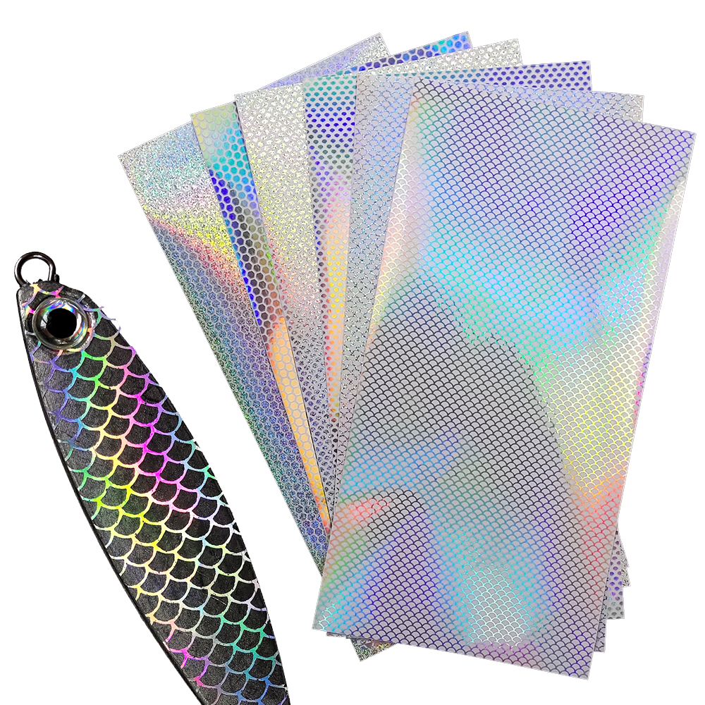 12pcs Assorted Reflective Clear Fishing Lure Stickers Adhesive Laser ...