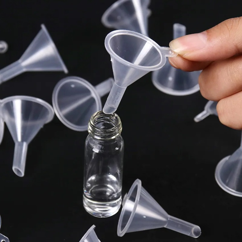 5/10/20PCS Mini plastic funnel small mouth perfume dispenser bottle ...