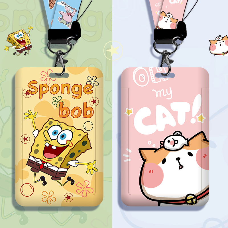 Cute Animals student Card Holder Set for Office Supplies and Bus Pass ...