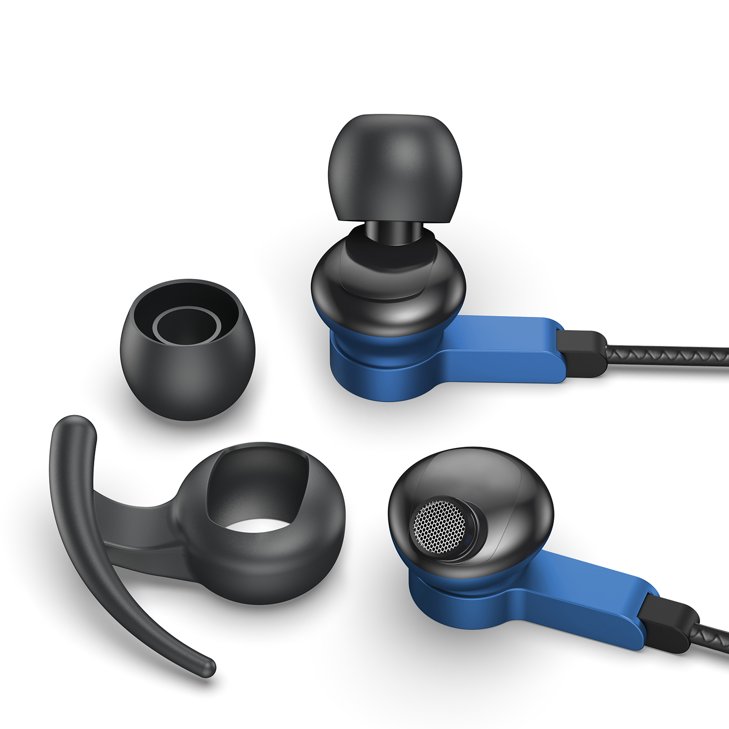 Wired Earphones With Microphone 3.5mm Earphones Plug In-Ear Headphones ...