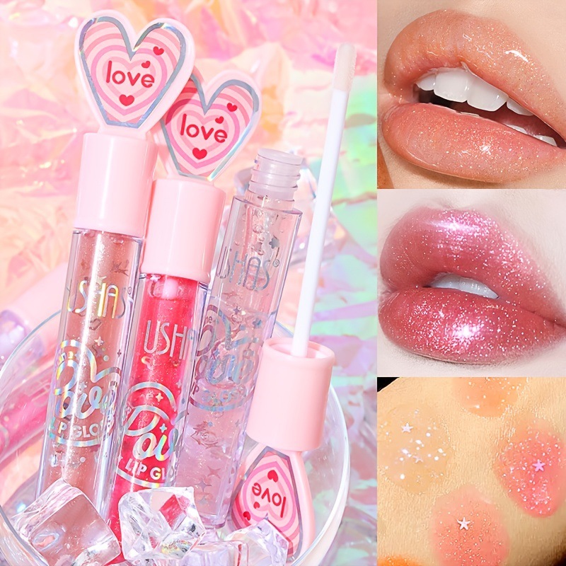 6 Colors Liquid Matte Lip Gloss Love Mirror Lip Gloss Water Gloss ...