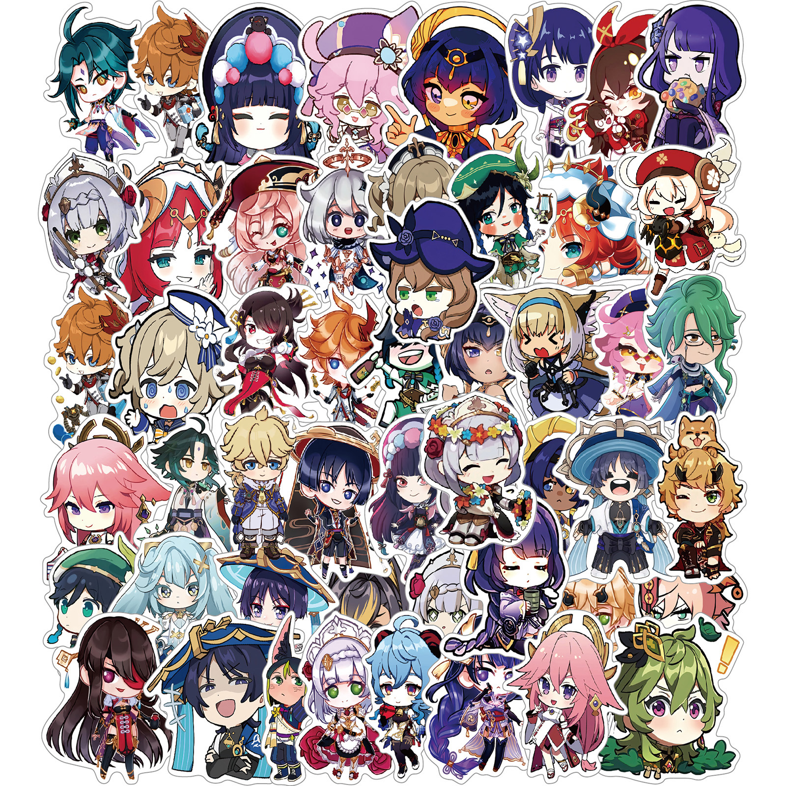50 pcs Unique Creative Anime Stickers, Cute Pretty Cool Aesthetics ...