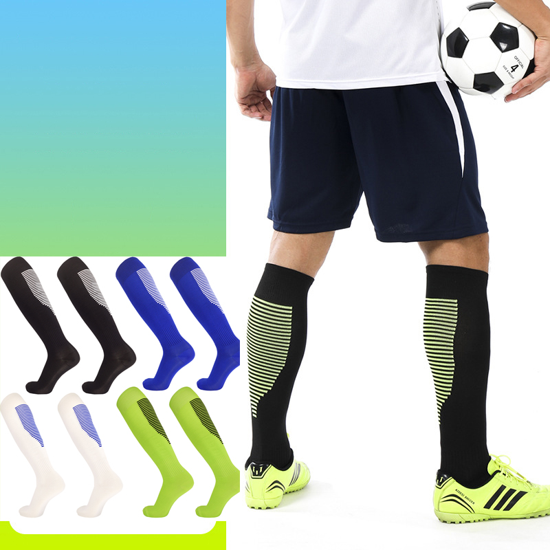 Football Socks Men Stokin Anti Slip Football Socks Knee Long Calf Socks ...