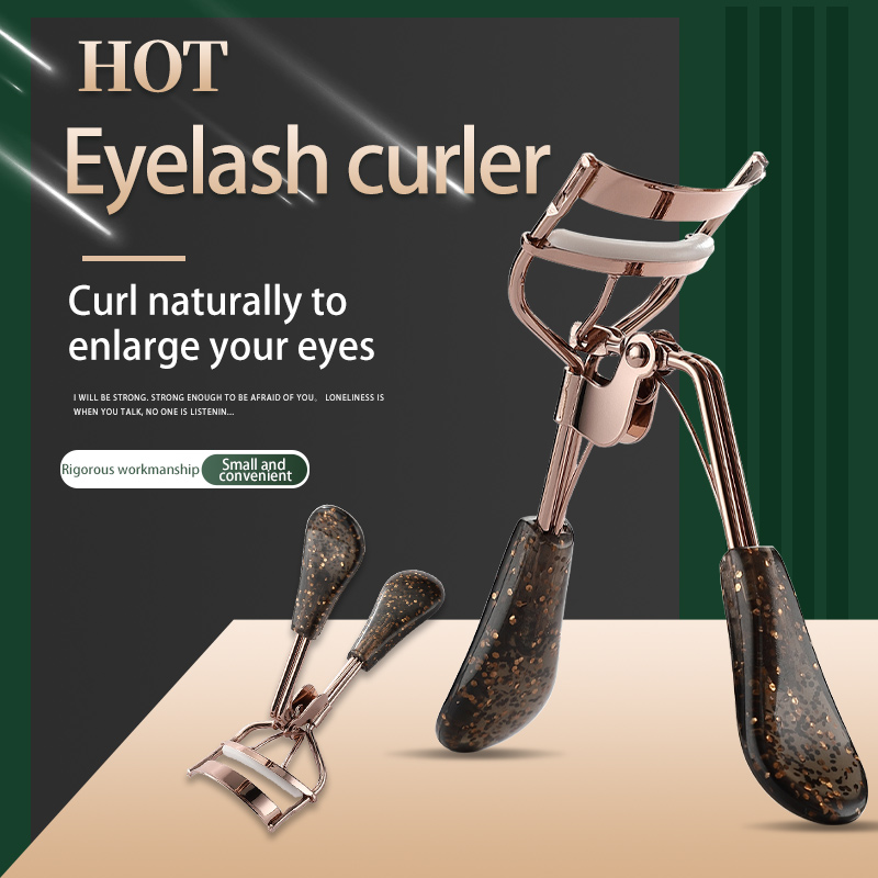 Black Glitter Handle Eyelash Curler Natural Curler Female Eyelash ...