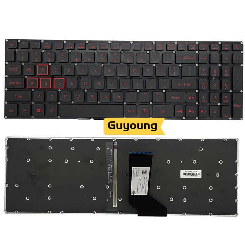YJX Backlit keyboard AN515 AN515-51 AN515-52 AN515-53 AN515-41 AN515-42 ...