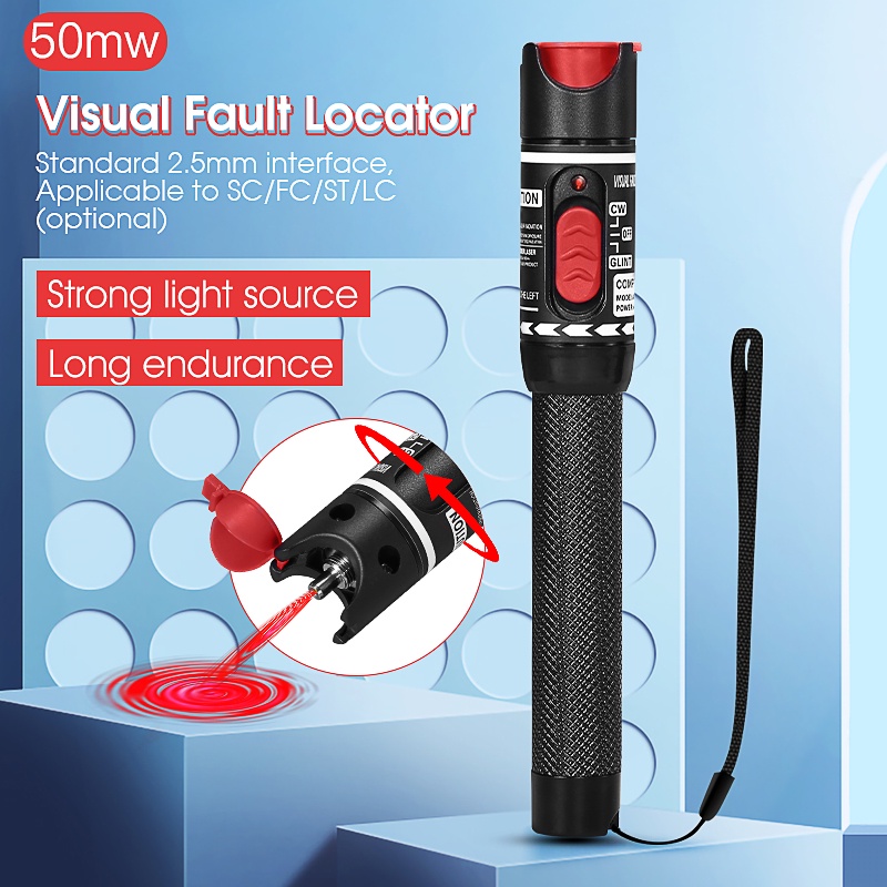 50km Visual Fault Locator FTTH Strong Fiber Laser Tool VFL 50mw Light Source | Shopee Philippines