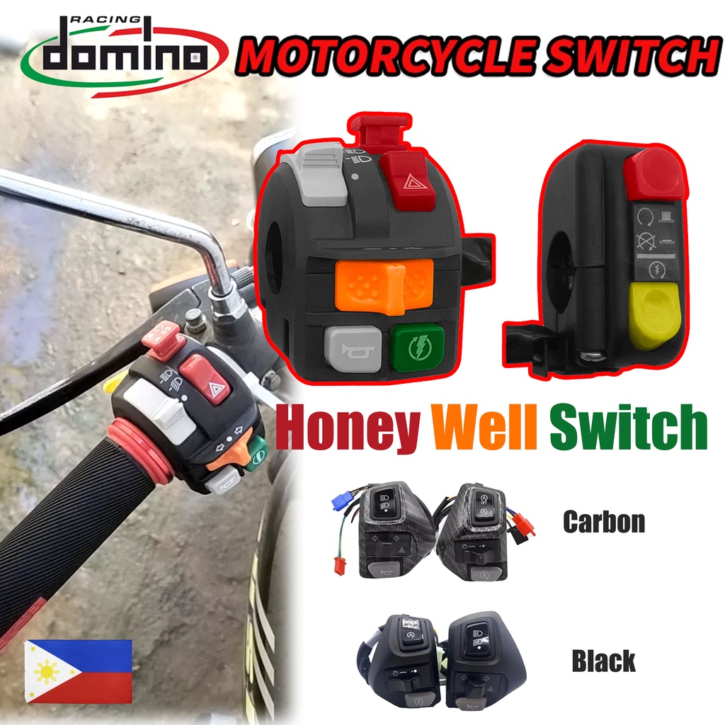 Domino Honeywell Switch Left & Right Handle Bar Mount Plug & Play Made ...