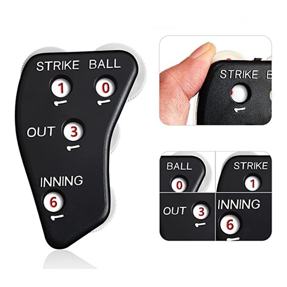 [PH]4 Wheel Baseball Umpire Indicator Umpire Clicker Strike Clicker for ...