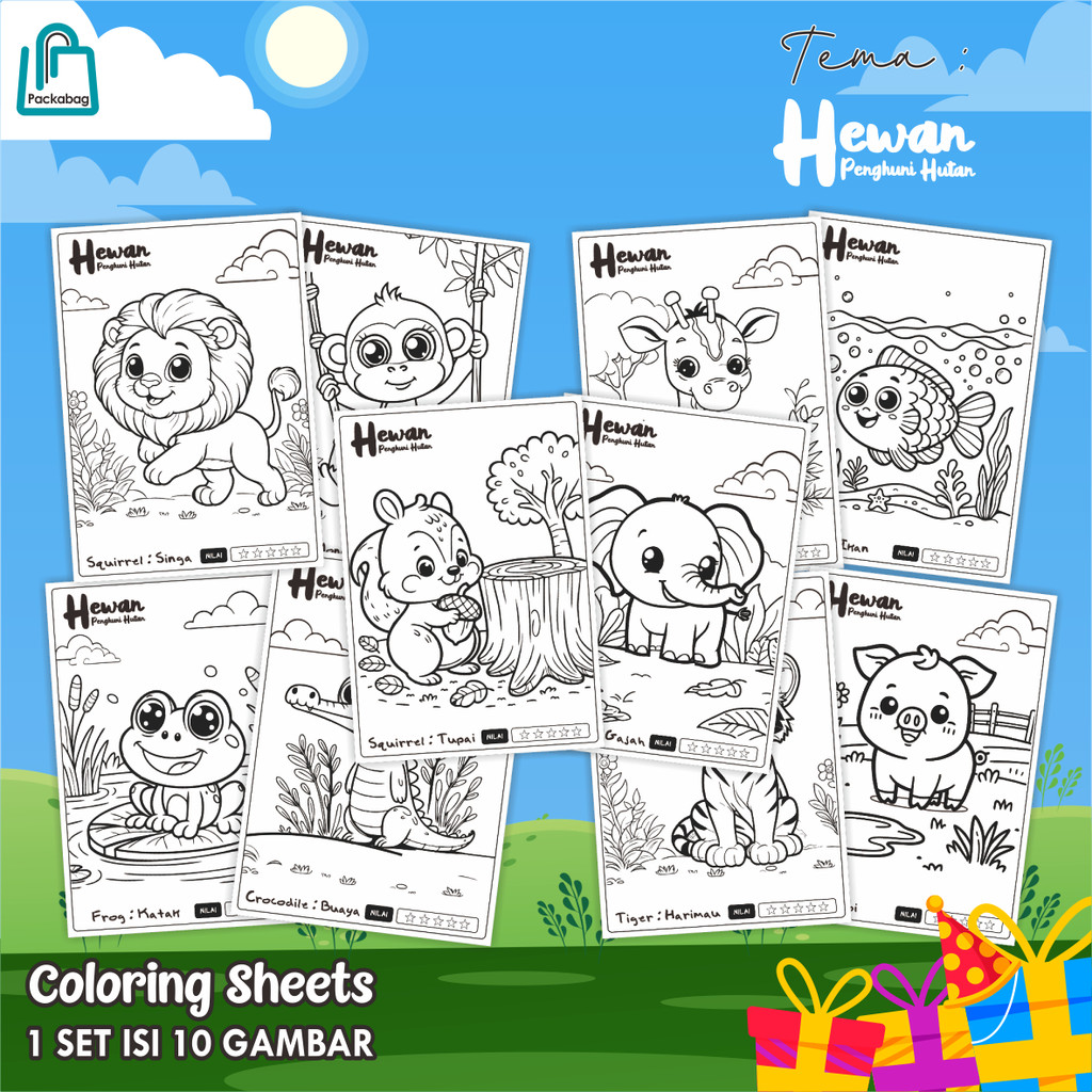 A5 SIZE CHILDREN'S COLORING PAPER – 1 PACK CONTAINS 10 SHEETS ...