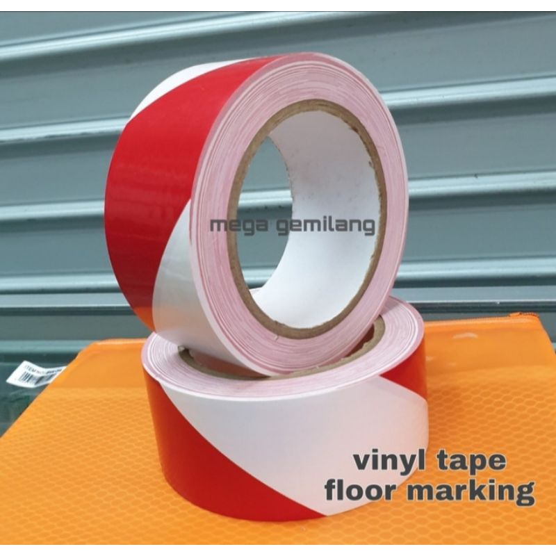 MERAH PUTIH Duct Tape Barricade Tape Isolation Jebra Red-white Marking ...