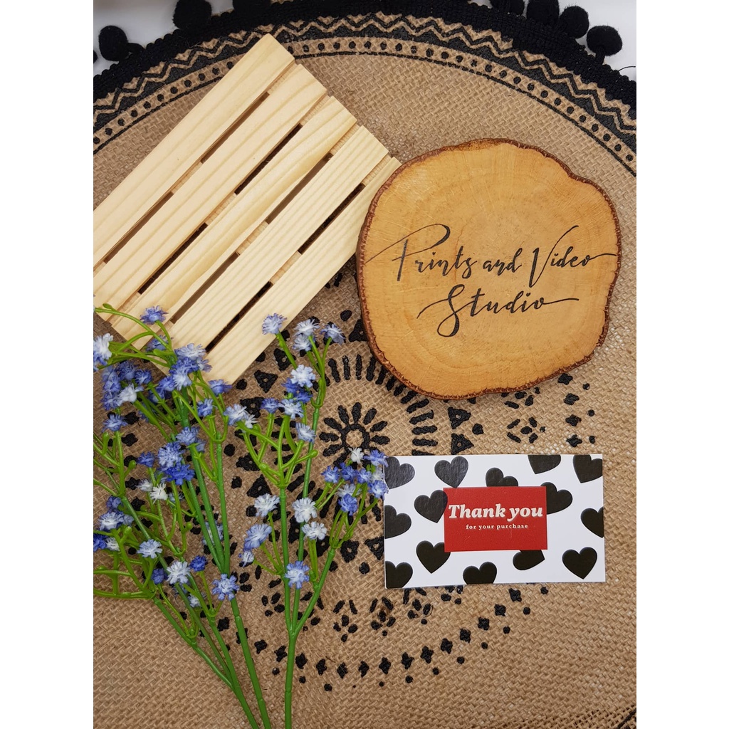 Design #16: Minimalist 25 PCS. "TERNO" Thank you cards & stickers for ...