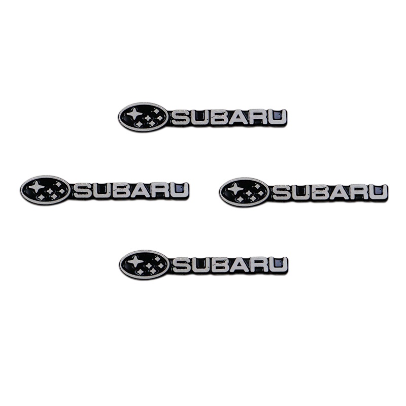 4 pcs/10pcs Aluminum Car Audio Sticker Auto Logo Music Player Speaker ...