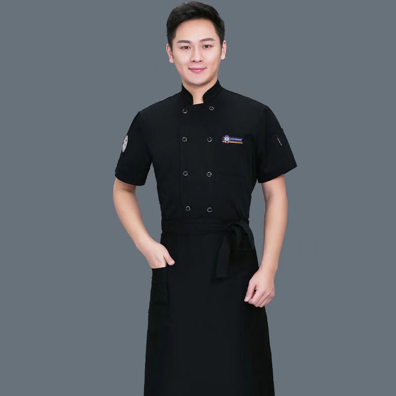 Restaurant hotel Chef uniform Breathable catering chef Work shirt hotel ...