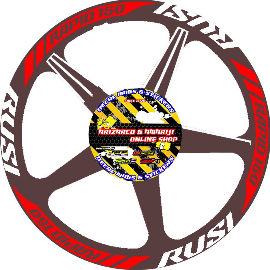 RAPID 150 RUSI DECAL MAGS STICKER GOOD FOR 2 MAGS | Shopee Philippines