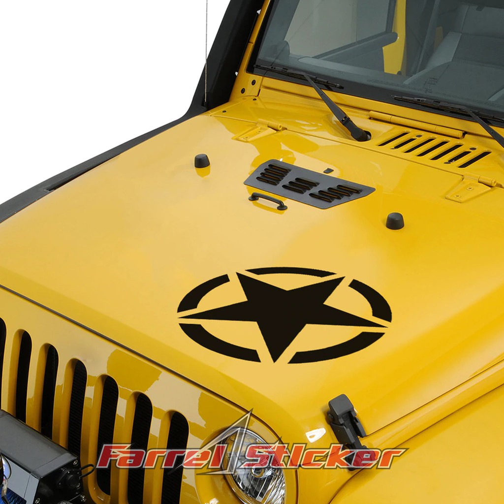 Jeep sticker star sticker hood cover jeep | Shopee Philippines