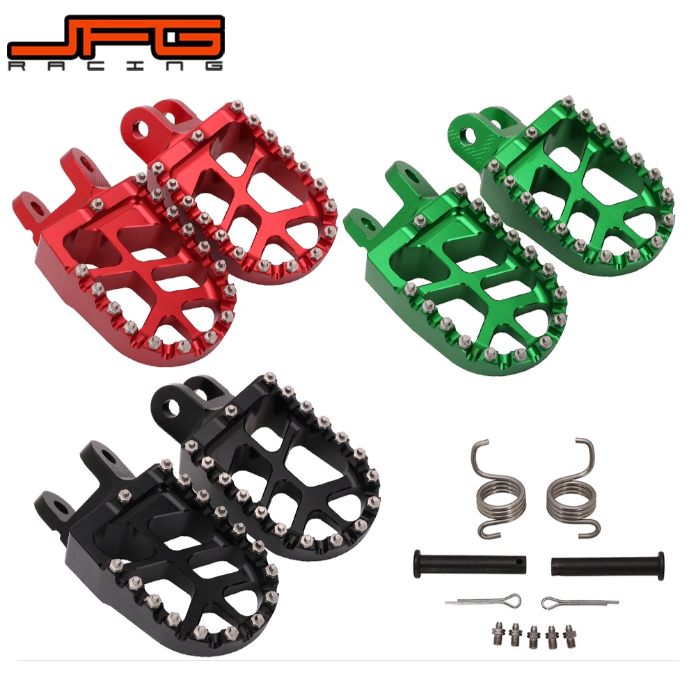 JFG Racing Motorcycle Frame Aluminum Footrest Footpegs For CR80R CR80RB ...