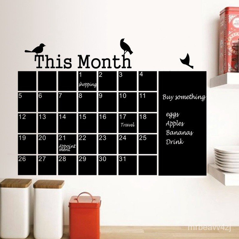 PVC Environmental Protection Calendar Stickers Kindergarten Study ...