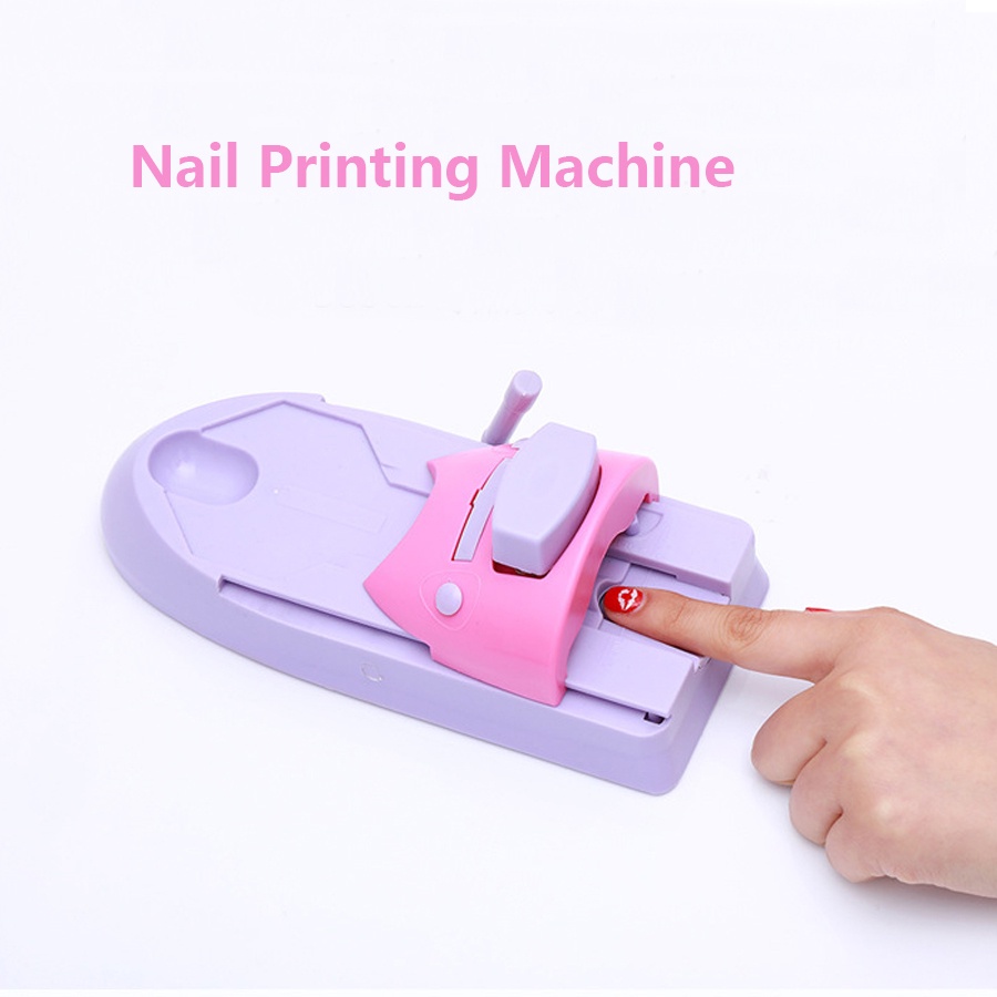 Nail Art Printer Printing Manicure Machine Stamp Set with 6 Metal ...