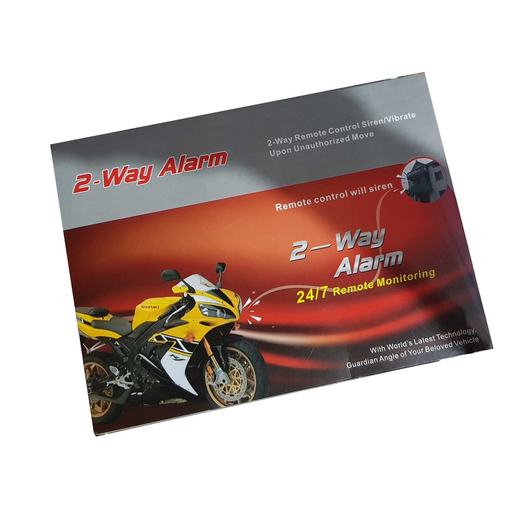2-way Remote Control Siren/Vibrate Motorcycle Alarm (Universal ...