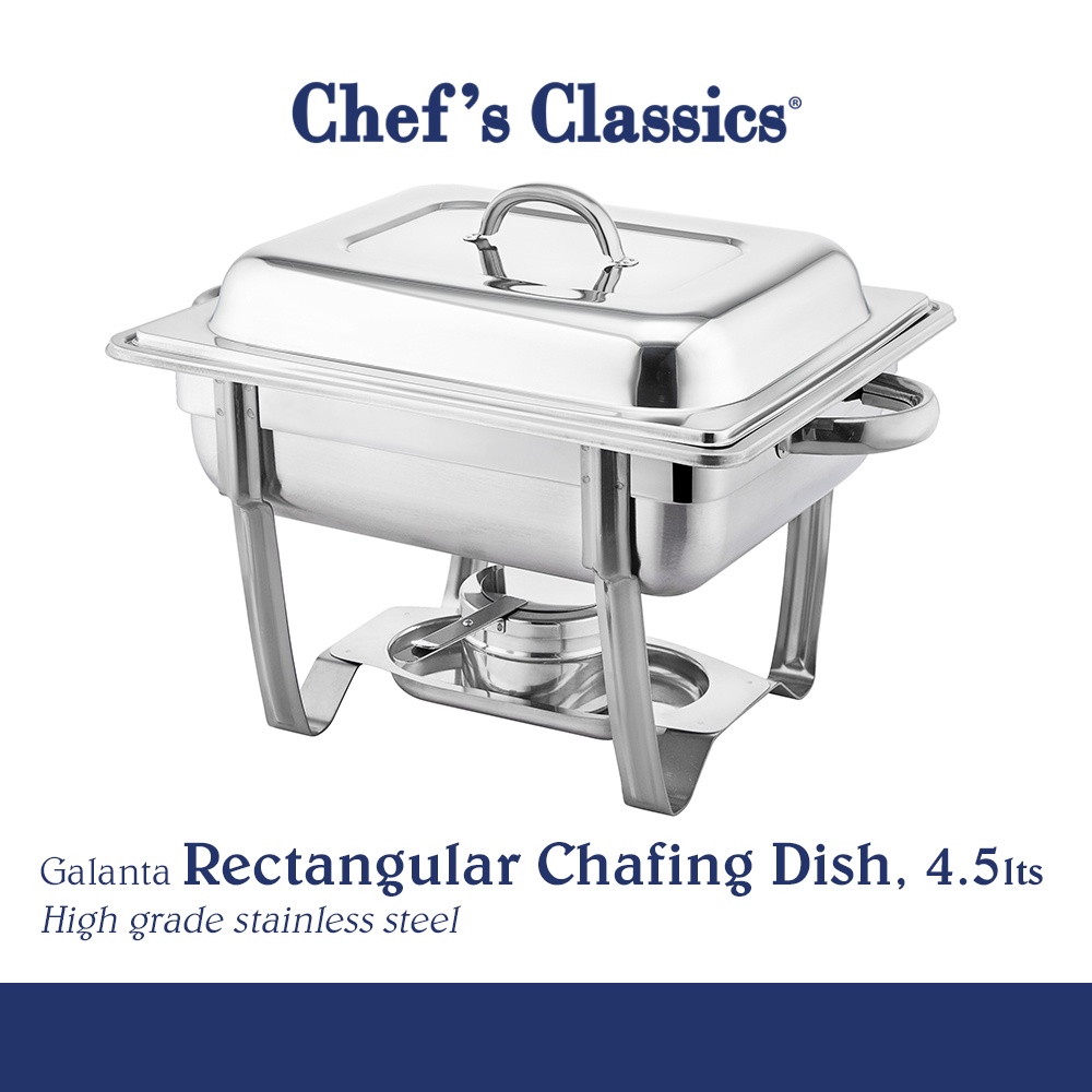 Chef's Classics Galanta Stainless Steel Rectangular Buffet Chafing Dish ...