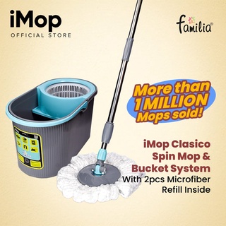 iMop Clasico 360 Spin Mop Complete Set (On Sale) MP-01 | 2 Mop Heads ...