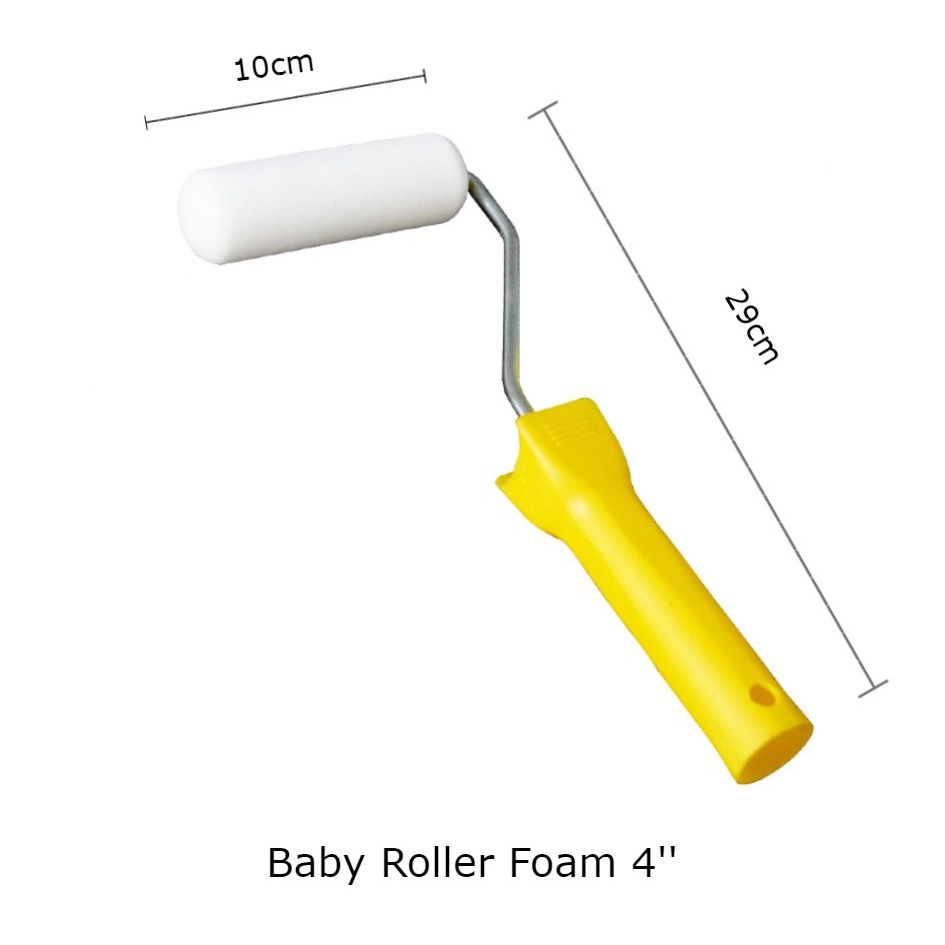 Roller paint roller Cotton and Foam With Handle (10pcs) | Shopee ...