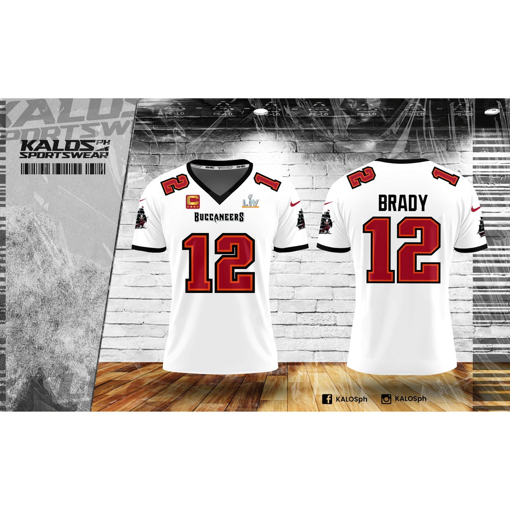 TAMPA BAY BUCCANEERS TOM BRADY T-SHIRT DESIGN (WHITE) | Shopee Philippines