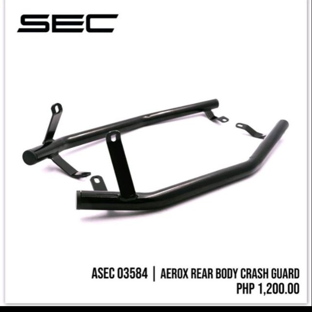Aerox rear body crash guard (sec brand) | Shopee Philippines