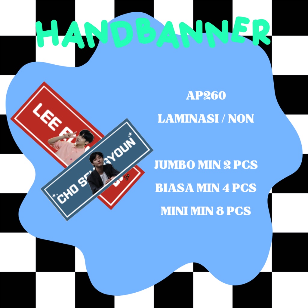 Hand BANNER CUSTOM FREEBIES 1 SIDE | Shopee Philippines