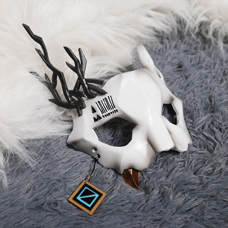 Anime Game Arknights PHANTOM Acrylic Pendant Mask Take Photo Props ...