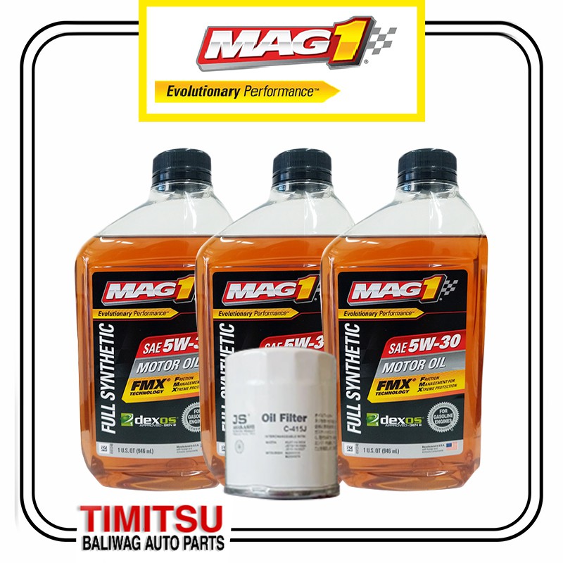 MAG1 5W-30 DEXOS FULLY SYNTHETIC CHANGE OIL BUNDLE MITSUBISHI MIRAGE ...