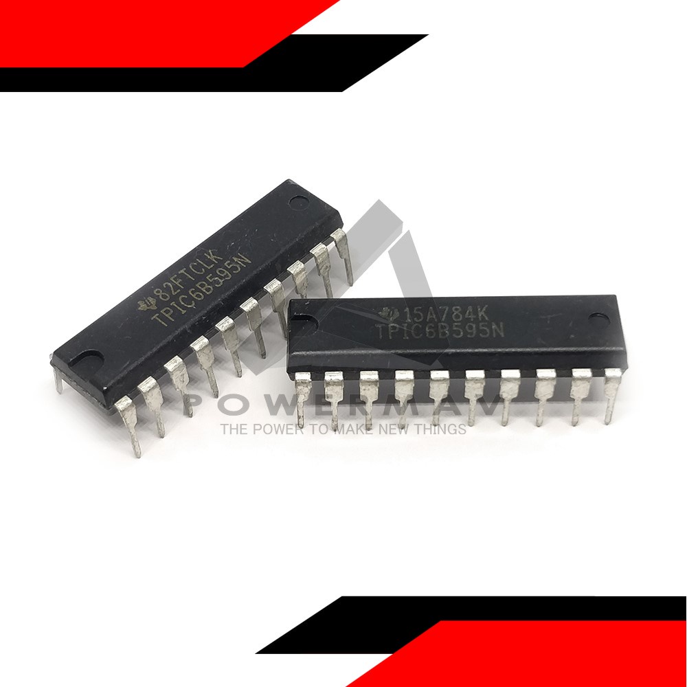 2pcs original tpic6b595n ic TPIC6B595 POWER LOGIC 8-BIT SHIFT IC led controller p10 display for ...
