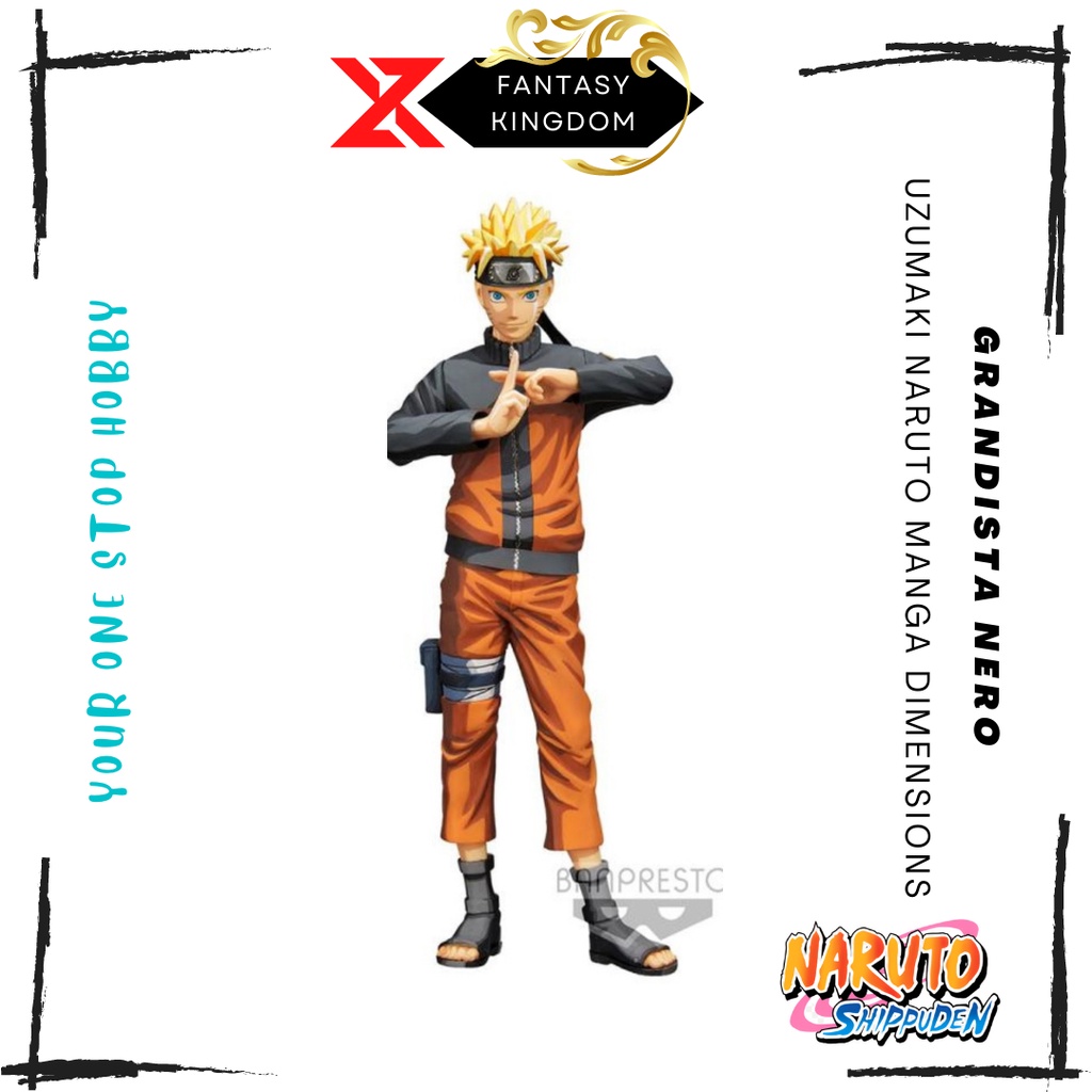 Naruto Grandista Nero Uzumaki Naruto Manga Dimensions | Shopee Philippines